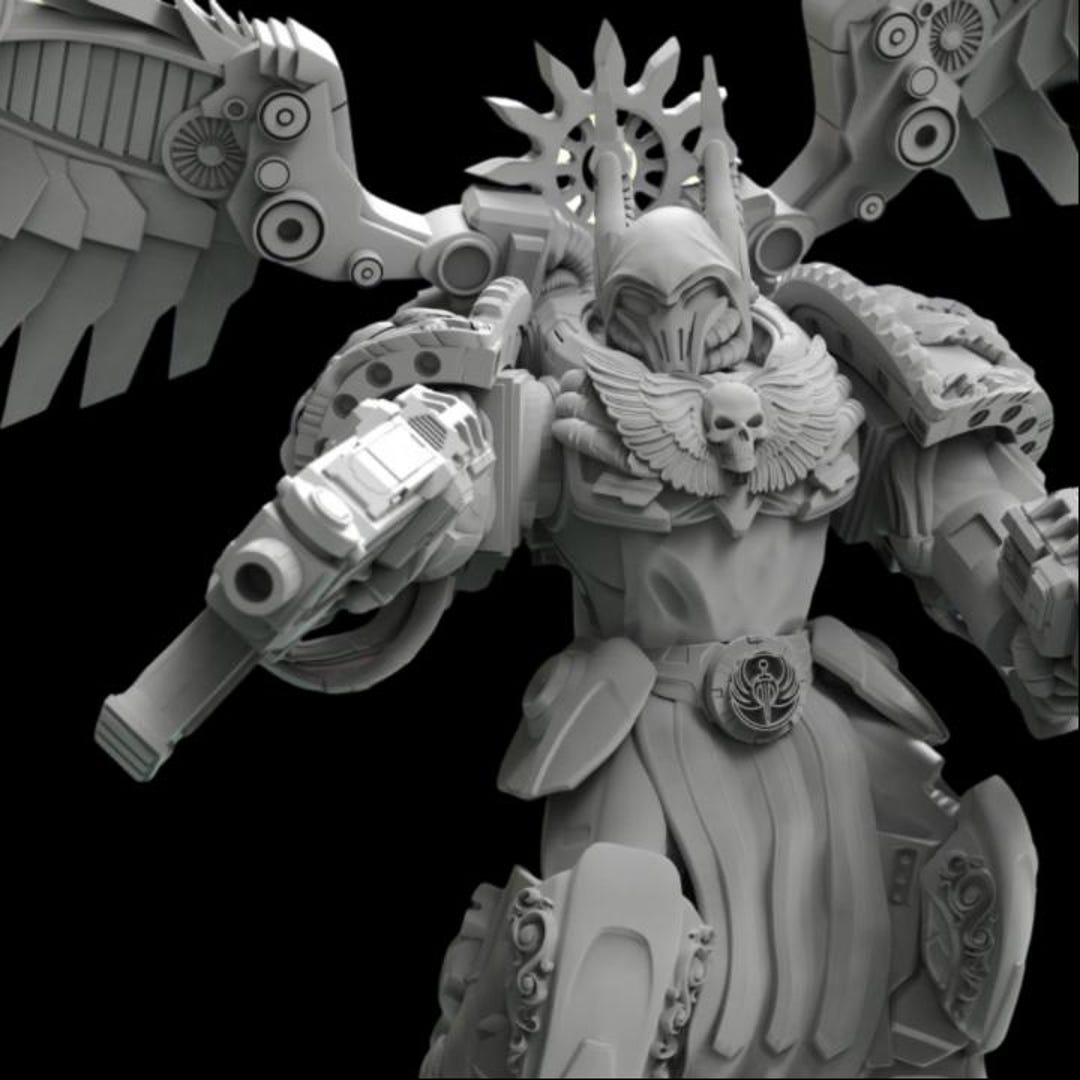 Sci-fi Miniatures STL Angelic Seraphim 3D Printable Proxies Wargame 3D ...