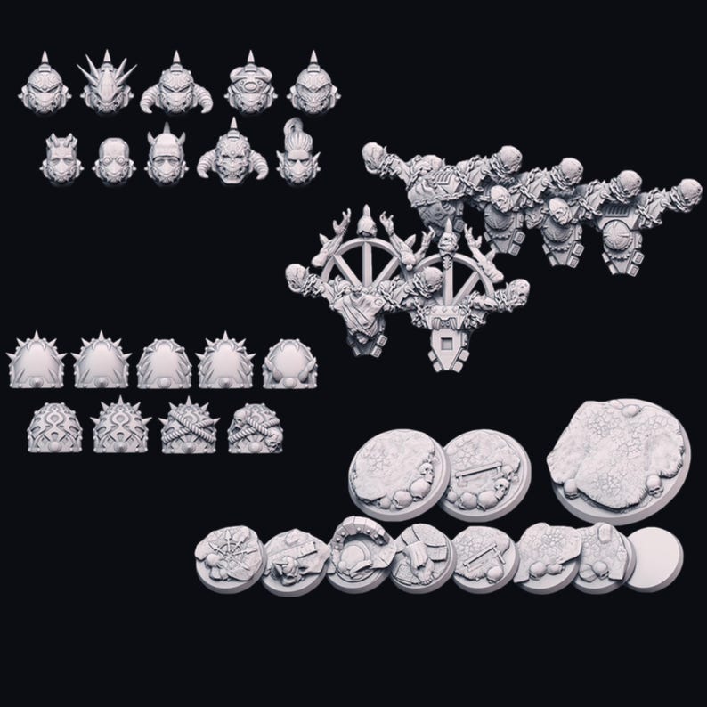 Warhammer Miniatures STL Desert Scavengers Vol I Warhammer 40k Proxies ...