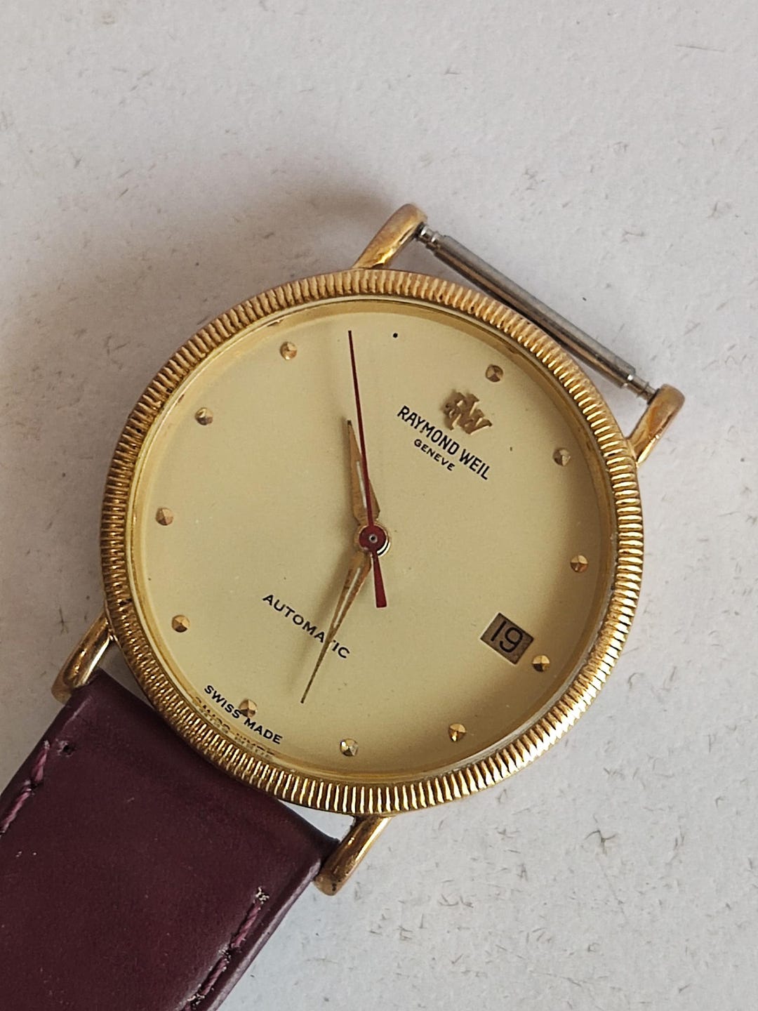 Raymond Weil Automatic Golden Watch - Etsy