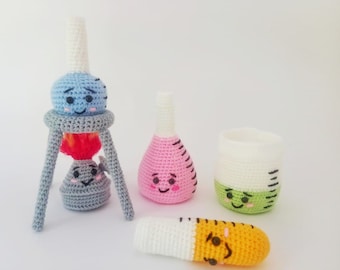 Beaker a Crochet Pattern by Erin Scull - Etsy