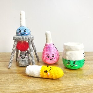 Bunsen Burner Crochet Chemistry Set Handmade Crochet Gift Plush Toys ...
