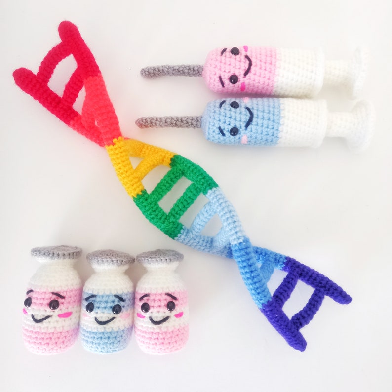 DNA Crochet Pattern DNA Handmade Crochet Pattern DNA Toy - Etsy