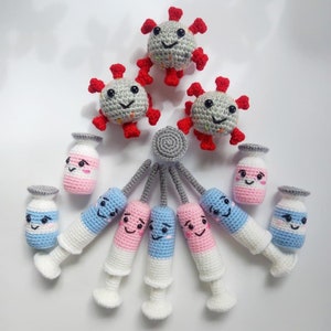Crochet Vaccine Pattern Crocheted Vaccine Plushy, Pattern Vaccine Plush ...