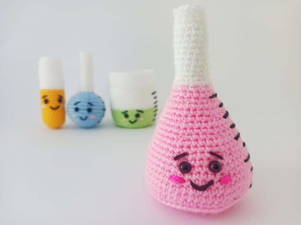 Chemistry Set Handmade Crochet. Gift Plush Toys. Science | Etsy