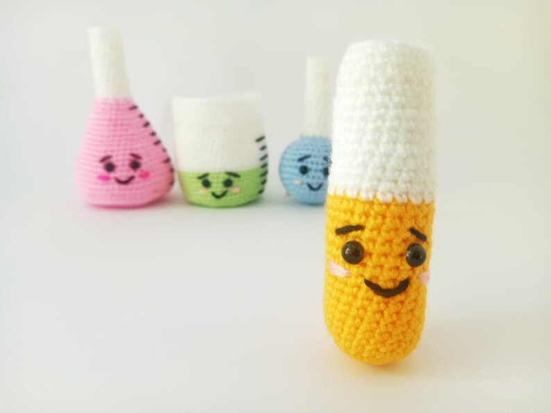 Chemistry Set Crochet. Crochet Pattern. Gift Plush Toys. - Etsy