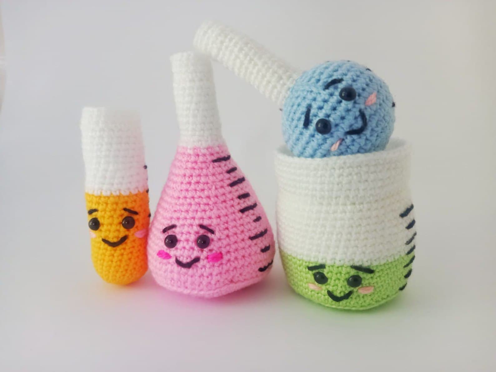 Chemistry Set Crochet. Crochet Pattern. Gift Plush Toys. - Etsy