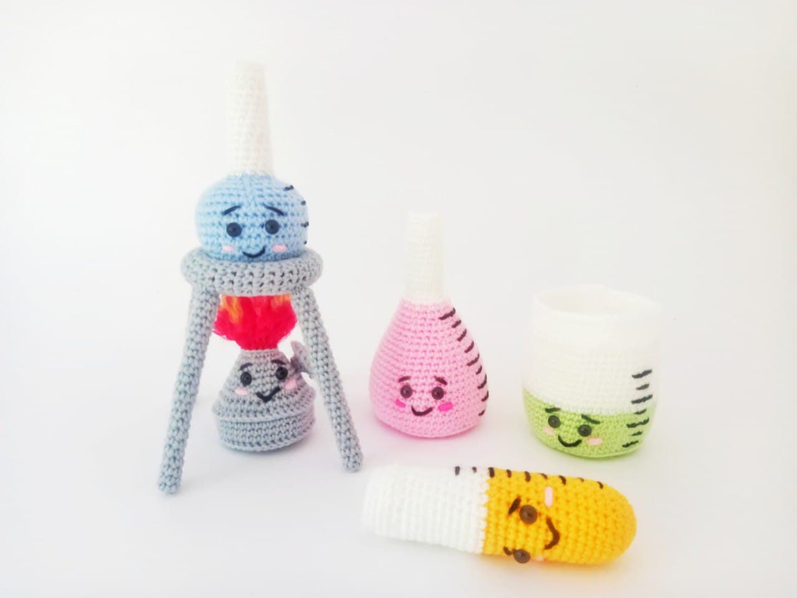 Bunsen Burner Crochet. Chemistry Set Crochet. Crochet Pattern. - Etsy