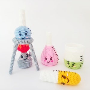 Bunsen Burner Crochet. Chemistry Set Crochet. Crochet Pattern. - Etsy