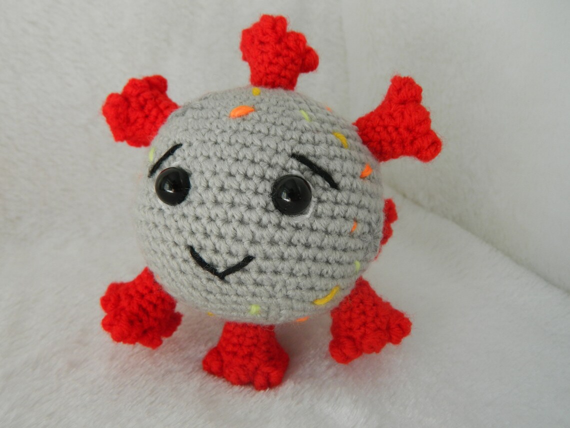 Crochet Microbe Pattern PDF Pattern Toy Bacteria Сrochet | Etsy UK