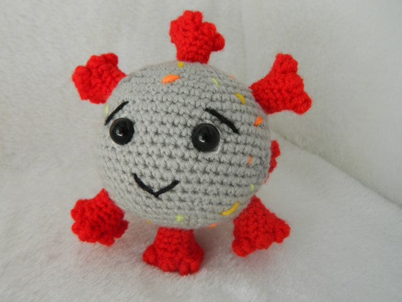 Crochet Microbe Pattern PDF Pattern Toy Bacteria Сrochet | Etsy