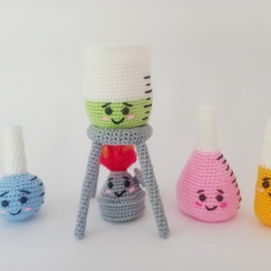 Bunsen Burner Crochet Chemistry Set Handmade Crochet Gift Plush Toys ...