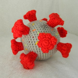 Crochet Microbe Toy Microbe Crochet Bacteria Сrochet Virus - Etsy