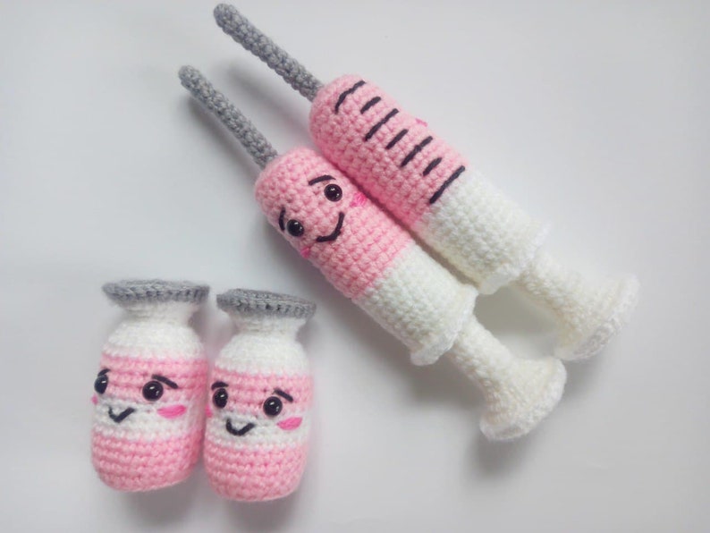 Crochet Vaccine Pattern Crocheted Vaccine Plushy, Pattern Vaccine Plush ...