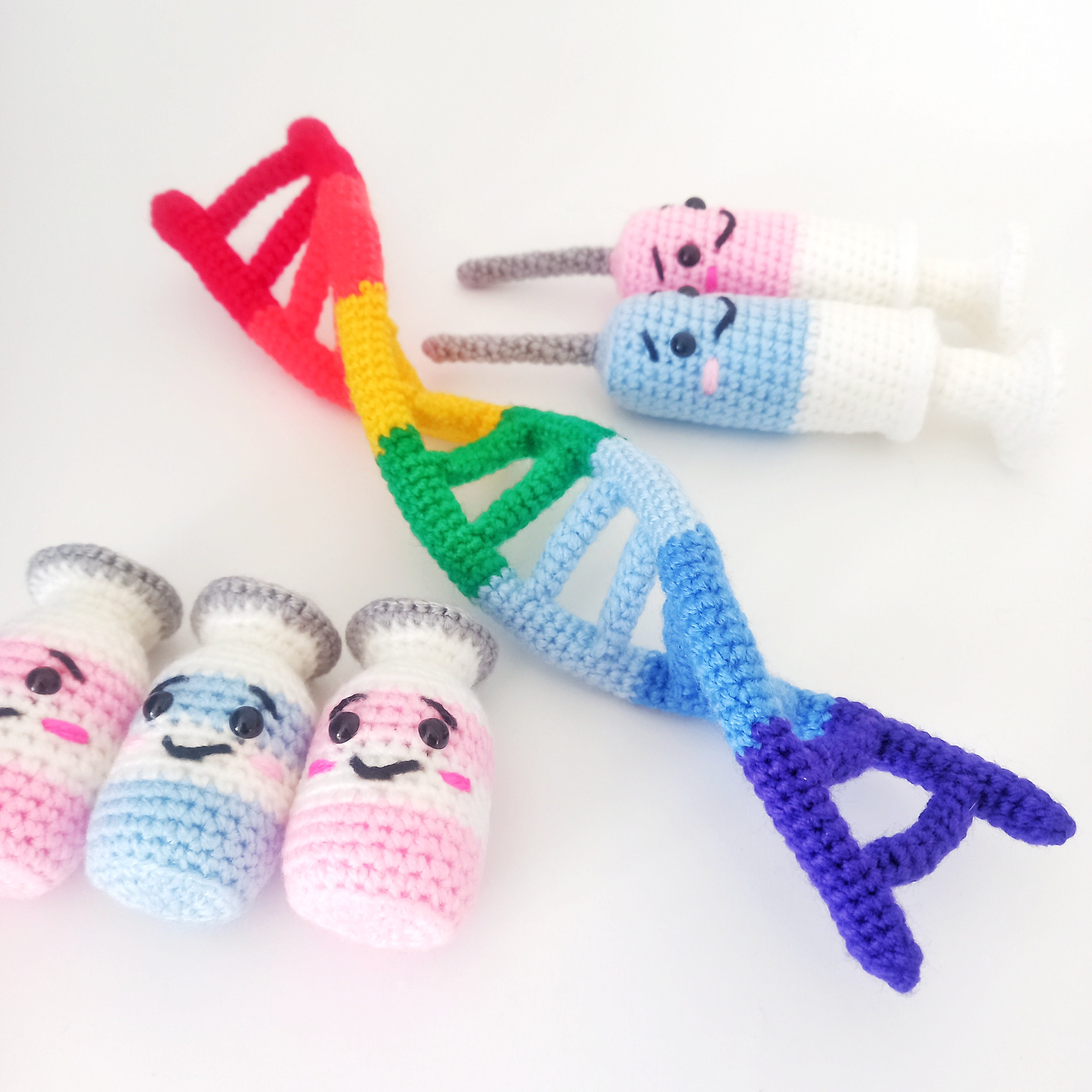 DNA Crochet Pattern DNA Handmade Crochet Pattern DNA Toy - Etsy UK
