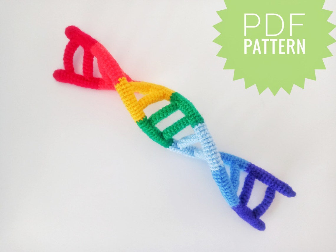 DNA Crochet Pattern DNA Handmade Crochet Pattern DNA Toy | Etsy
