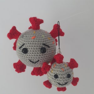 Crochet Microbe Pattern PDF Pattern Toy Bacteria Сrochet Pattern Virus ...