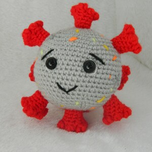 Crochet Microbe Toy Microbe Crochet Bacteria Сrochet Virus - Etsy