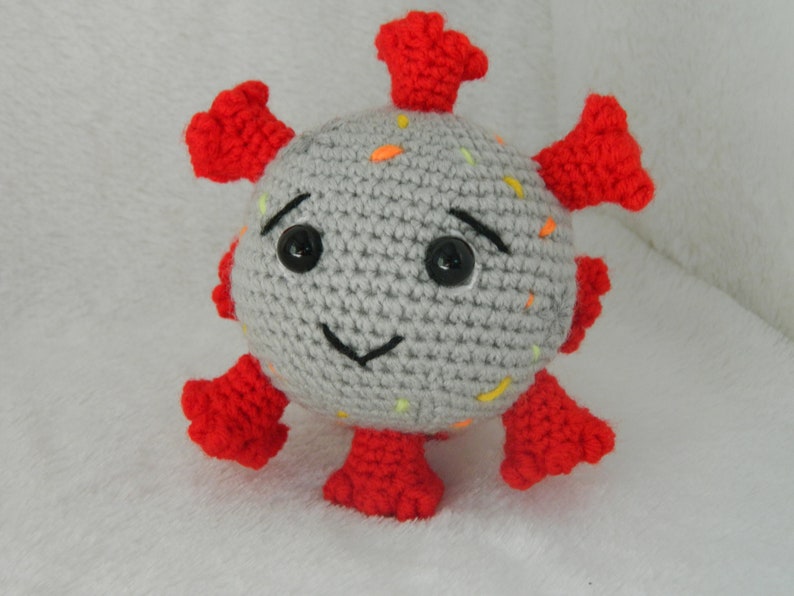 Crochet Microbe Toy Microbe Crochet Bacteria Сrochet Virus - Etsy