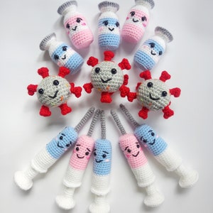 Crochet Microbe Toy Microbe Crochet Bacteria Сrochet Virus - Etsy