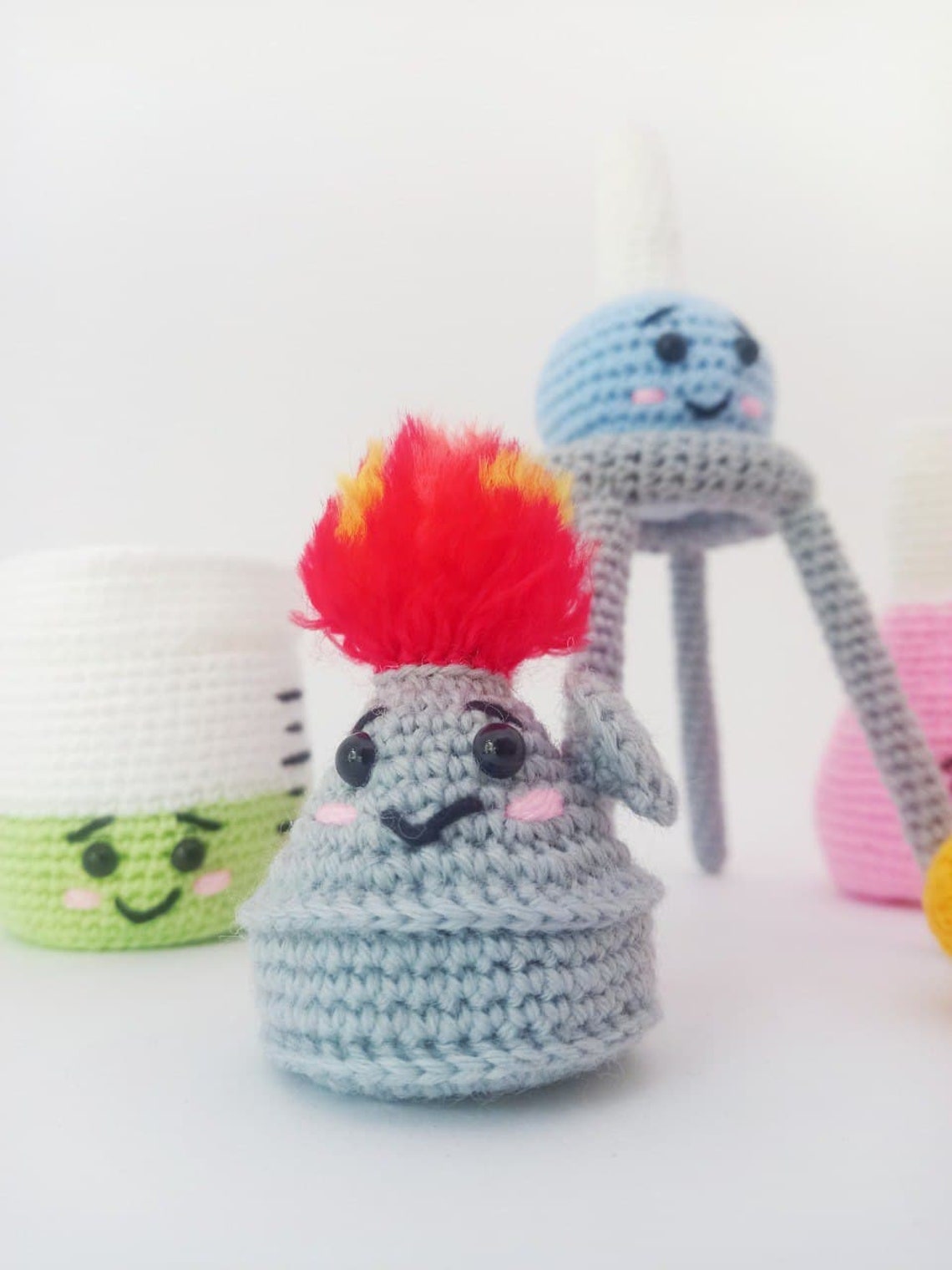 Bunsen Burner Crochet. Chemistry Set Crochet. Crochet Pattern. | Etsy