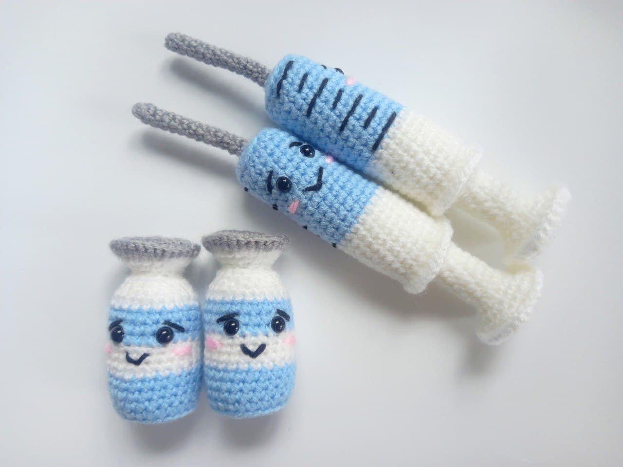 Crochet Vaccine Pattern Crocheted Vaccine Plushy, Pattern Vaccine Plush ...