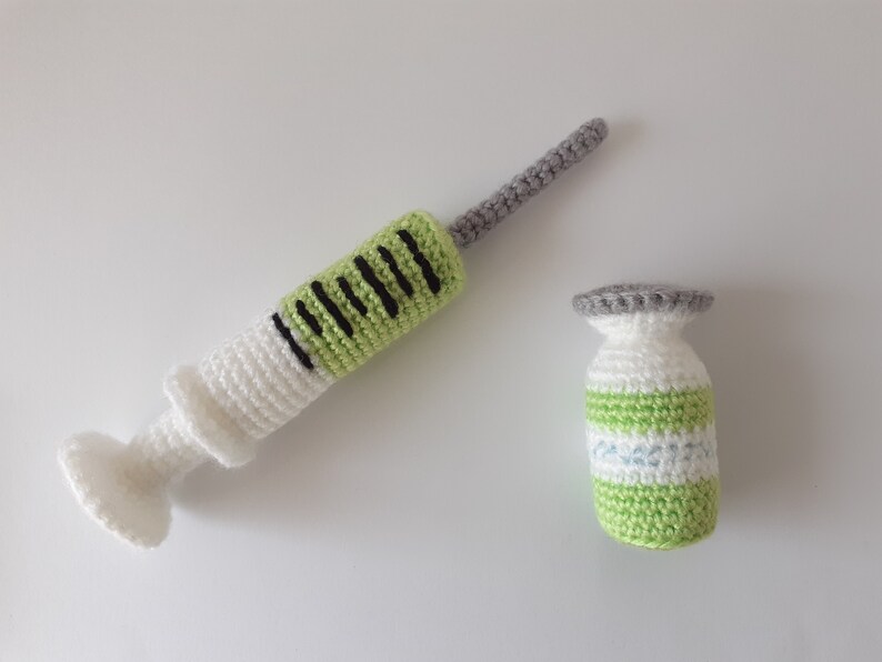 Crochet Vaccine Toy Crochet Vaccine Plushy Vaccine Plush - Etsy