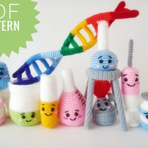 Crocheted Medical Laboratory Bunsen Burner Crochet Chemistry Set ...