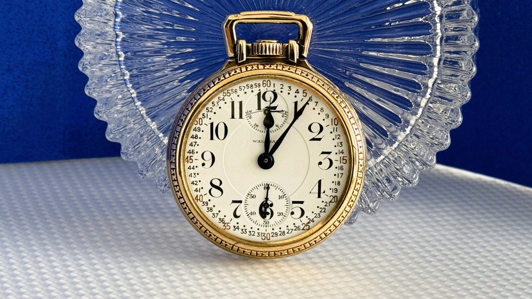 Stellar Waltham Vanguard Up/down Wind Indicator 23 Jewel 16 Size Boxcar ...