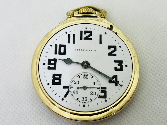 Hamilton 992B Railroad Grade Pocket Watch 21j. 16s. 1… - Gem