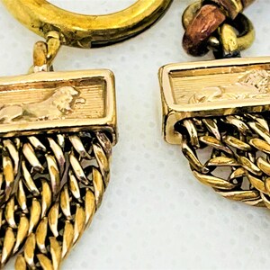 Antique Victorian Triple Watch Chain 14” With Slider - Etsy