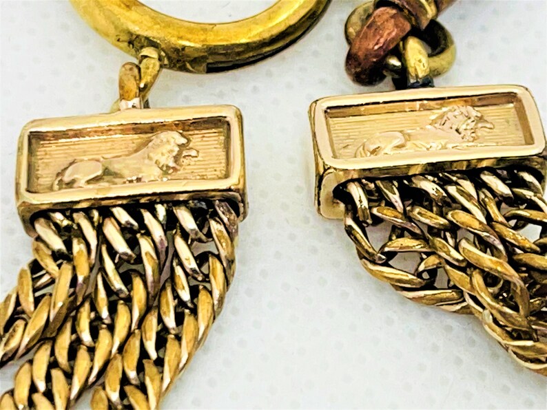 Antique Victorian Triple Watch Chain 14 With Slider - Etsy
