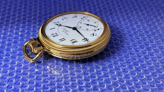 Vintage Illinois Santa Fe Special Pocket Watch 16 siz… - Gem
