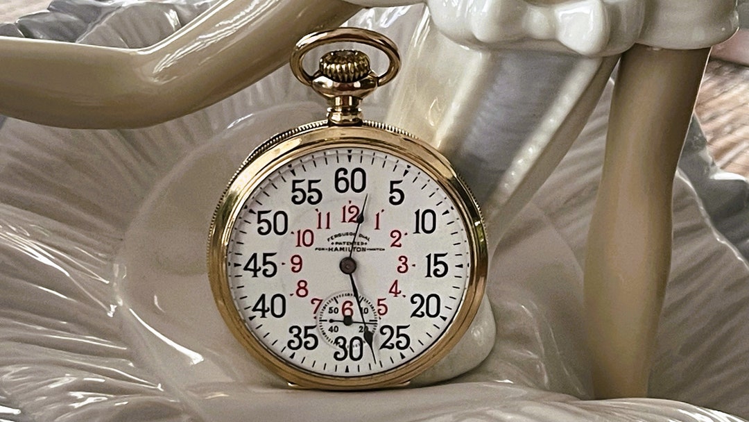 Hamilton 992 High-grade Railroad Pocket Watch 21 Jewel 16 Size Ferguson ...