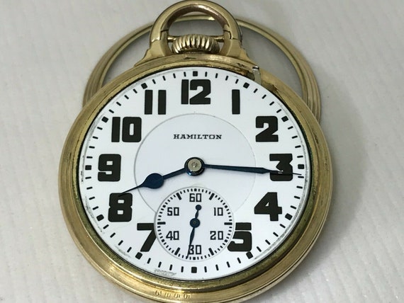 Hamilton 992B Railroad Pocket Watch 16s 21j Housed in… - Gem