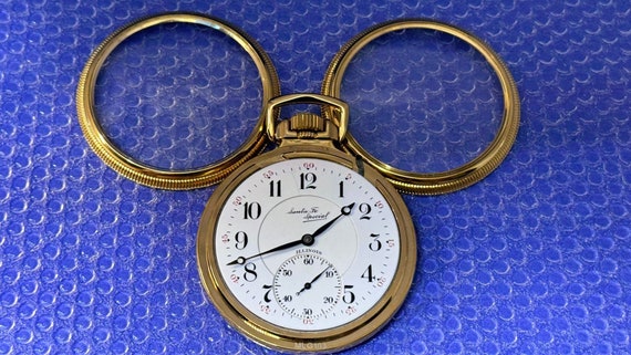 Vintage Illinois Santa Fe Special Pocket Watch 16 siz… - Gem
