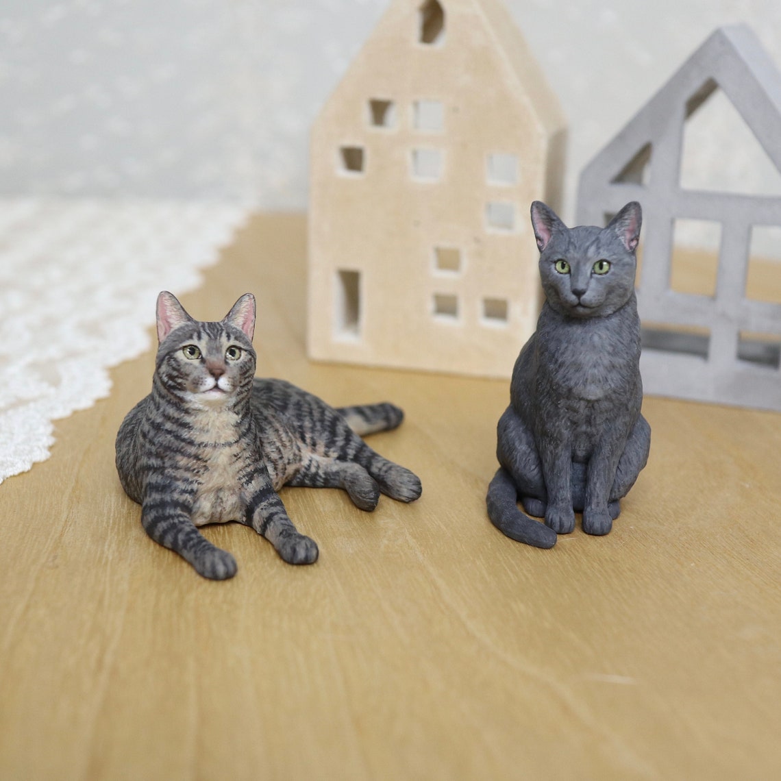 Miniature Pet Cat Dog Custom Personalized Loss Portrait - Etsy