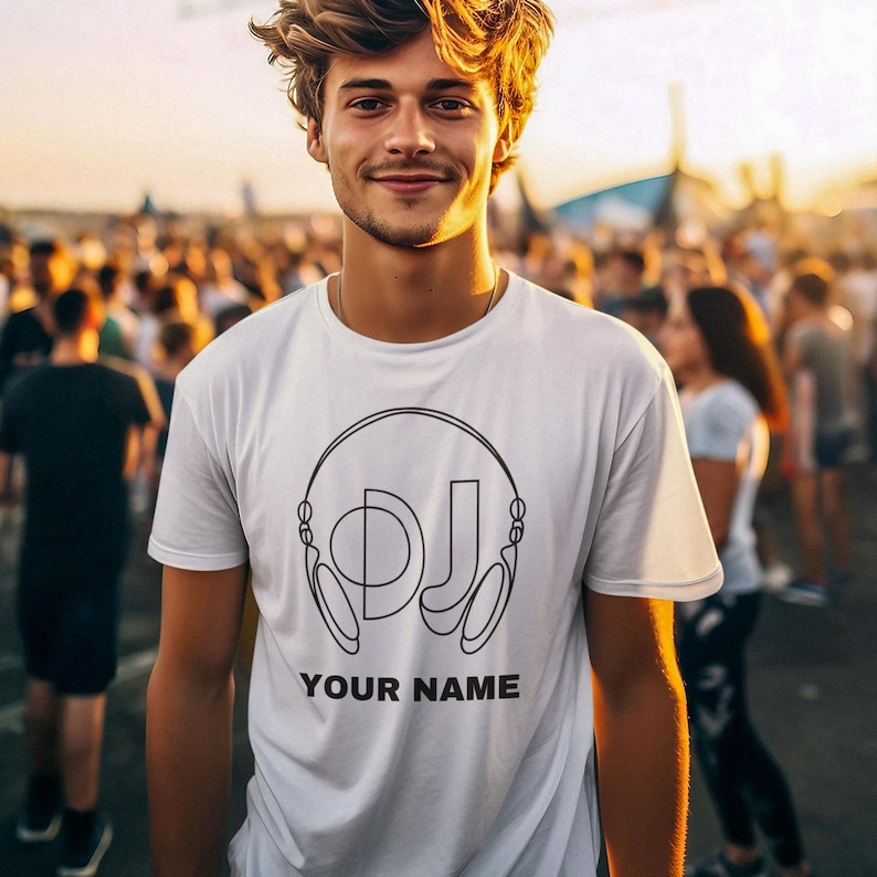 Personalized DJ Shirt | Custom Name DJ T-shirt | Disc Jockey T-shirt ...
