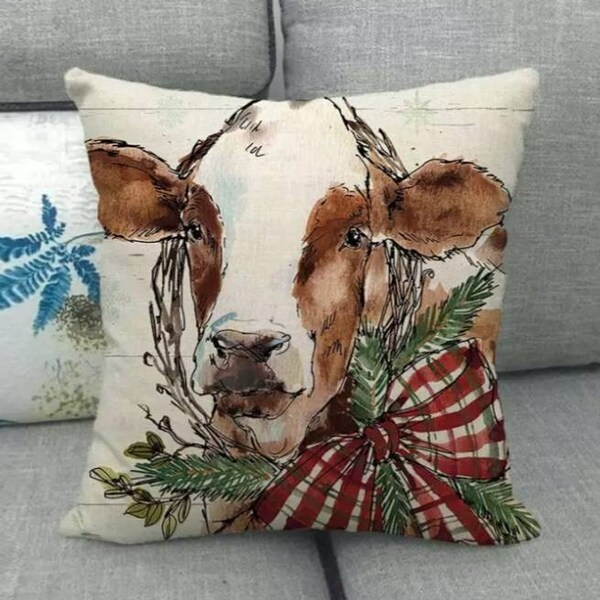 Cow Pillow - Etsy