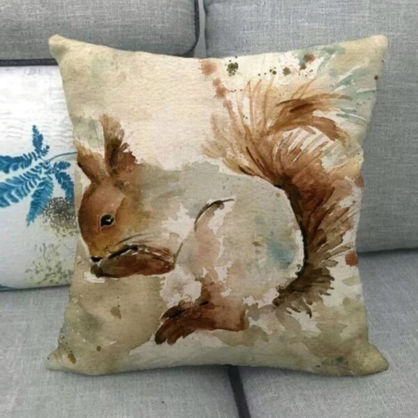 Squirrel Pillow - Etsy