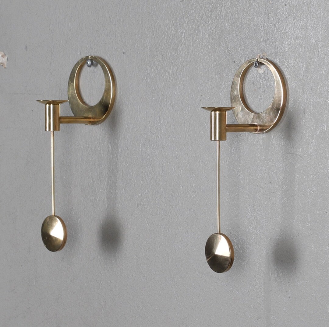 Wall Candle Holder x2 Arthur Pe for Kolback Studio Sweden 1965/70 ...