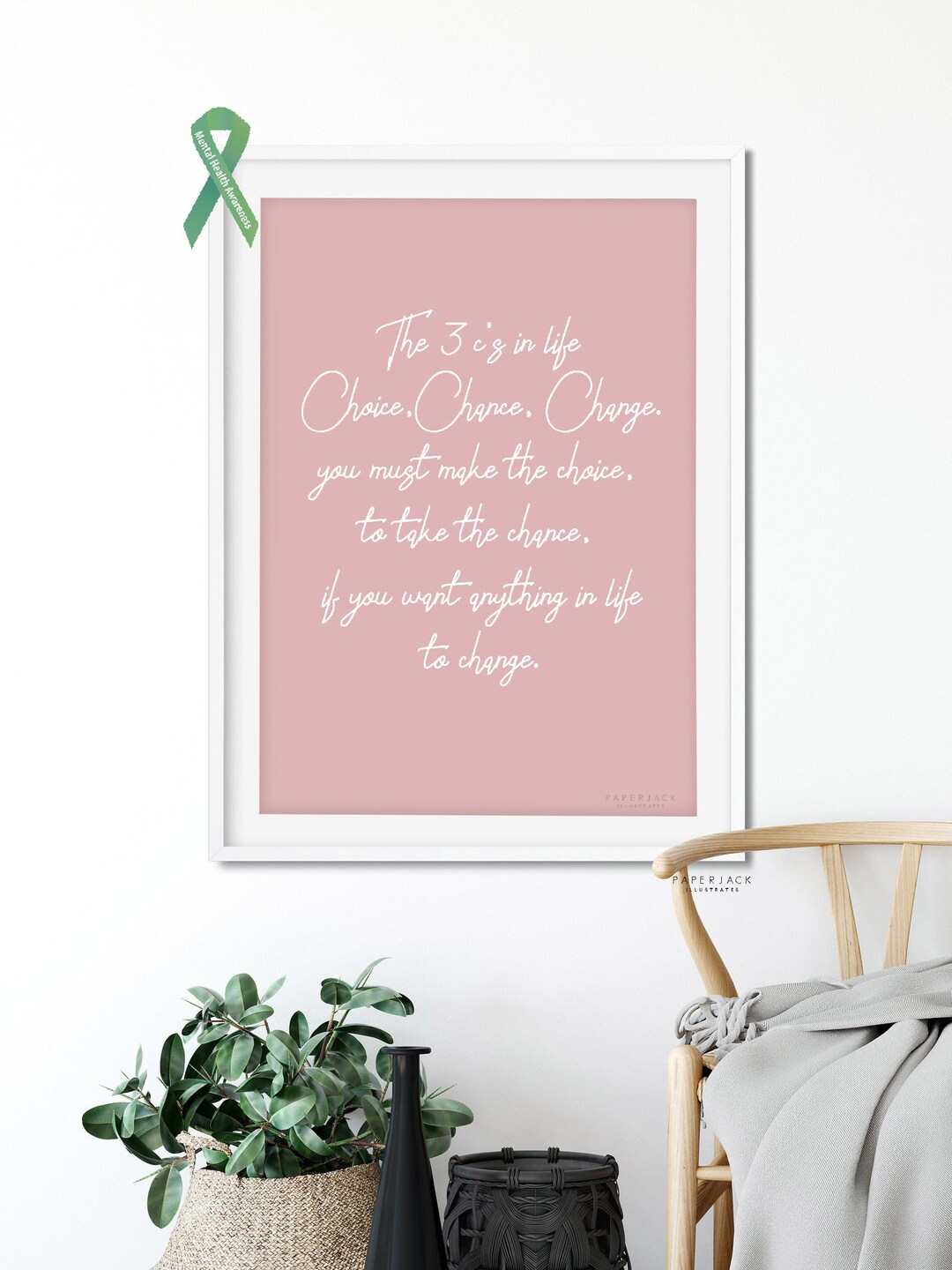 The 3 C's in Life Print Motivational Print Inspirational - Etsy