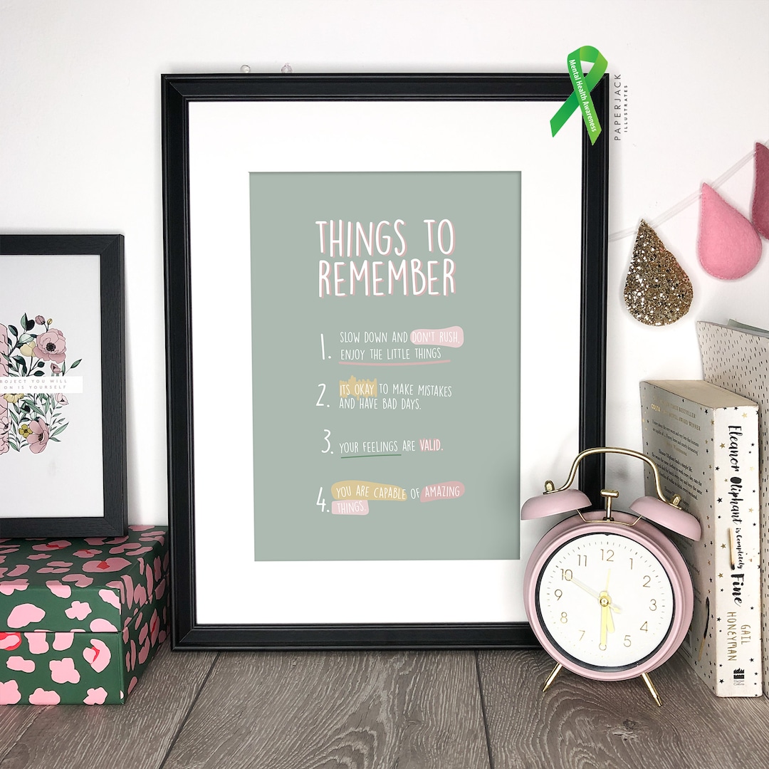 Things to Remember Print Love Yourself Self Love Print - Etsy