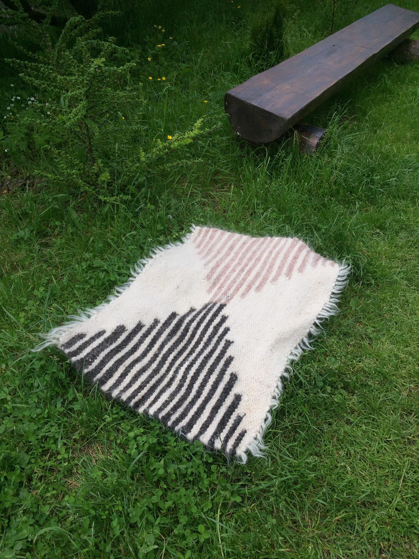 Little Wool Rug Throw Carpet Rug for Animals Natural Rug Beige - Etsy