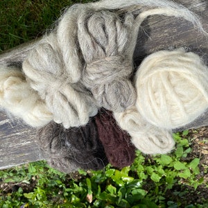 Natural Sheep Wool Hand-spun Thread (1ib-132 Meters)/hand-spun Yarn ...
