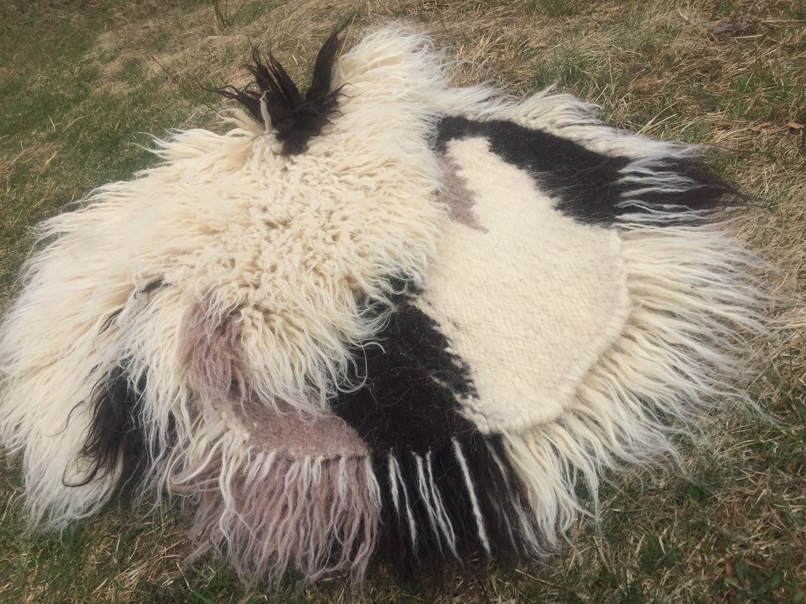 Fluffy Rug-fluffy Woven Cover/fireside Rug/wool Blanket - Etsy