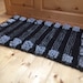 Organic Black Rug/bed Rug/little Mat/door Mat/eco Friendly - Etsy