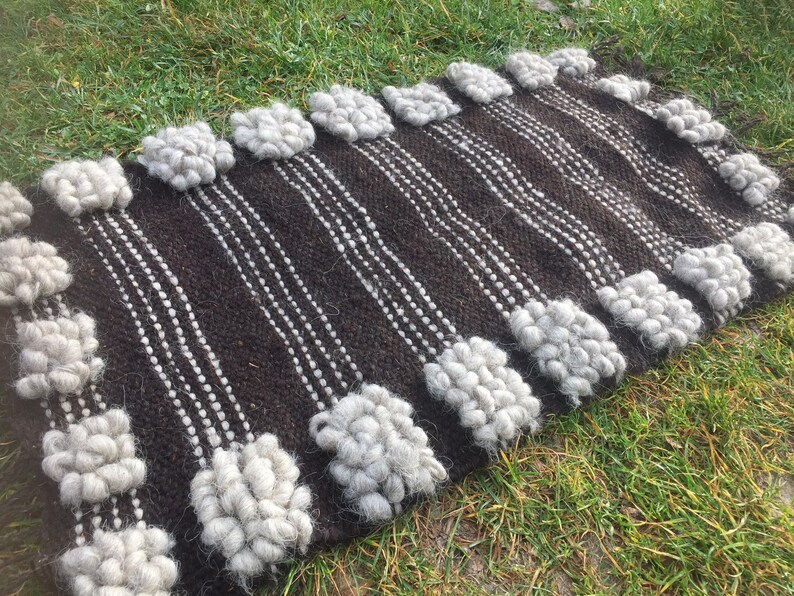 Organic Black Rug/bed Rug/little Mat/door Mat/eco Friendly - Etsy