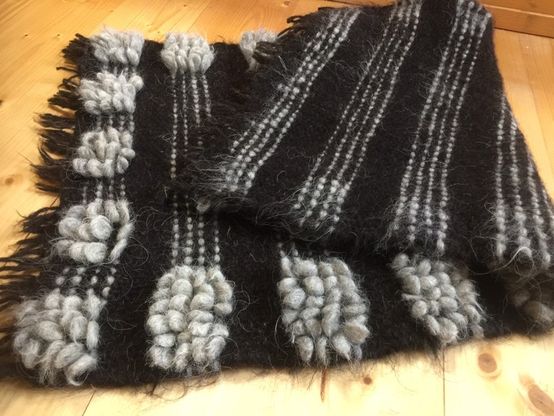 Organic Black Rug/bed Rug/little Mat/door Mat/eco Friendly | Etsy