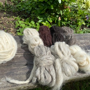 Natural Sheep Wool Hand-spun Thread (1ib-132 Meters)/hand-spun Yarn ...