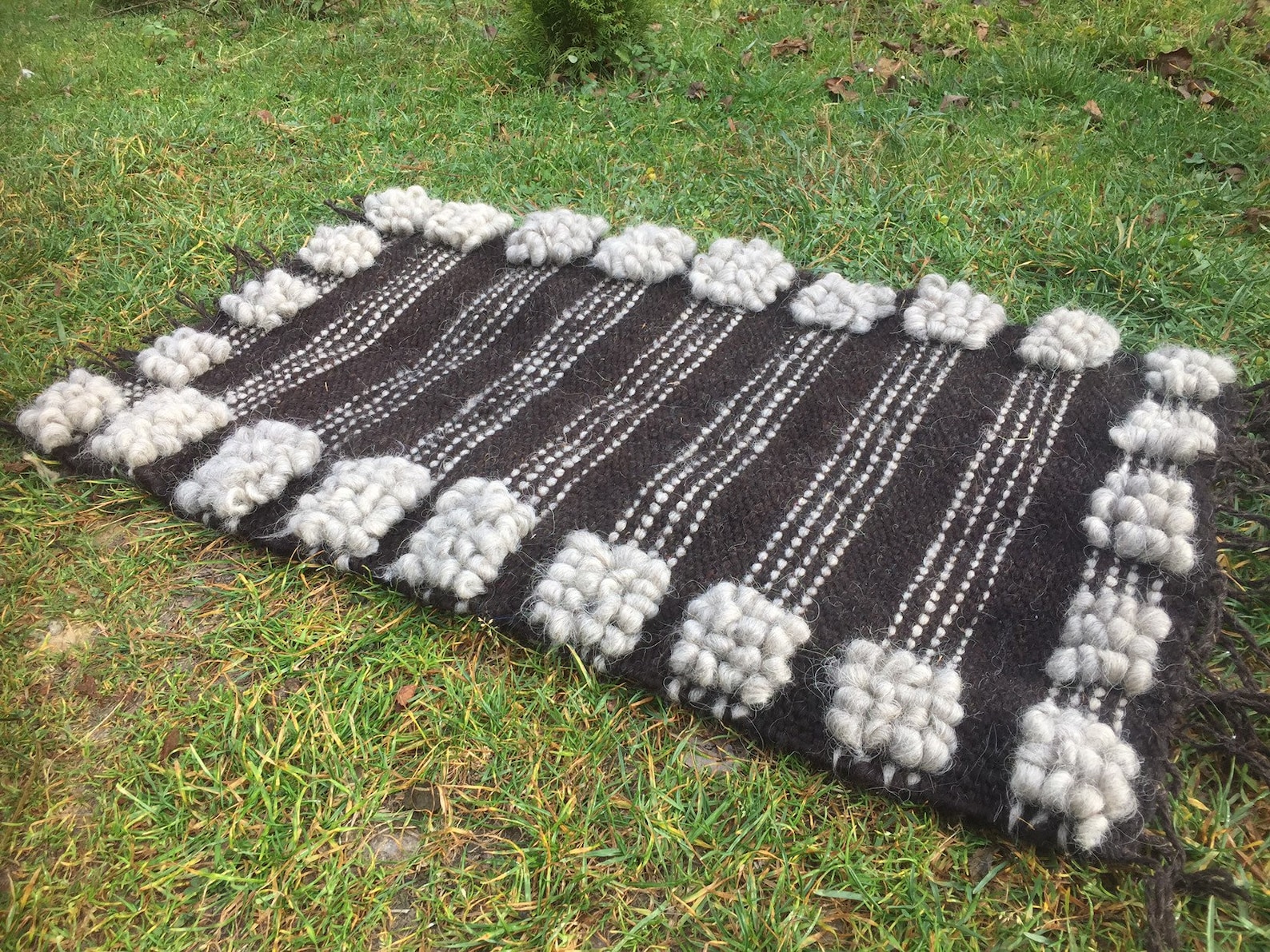 Organic Black Rug/bed Rug/little Mat/door Mat/eco Friendly - Etsy